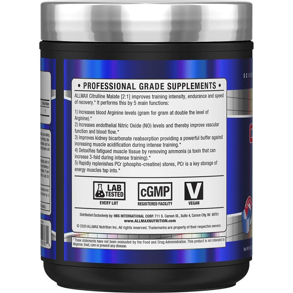 unflavored Citrulline Malate for energy