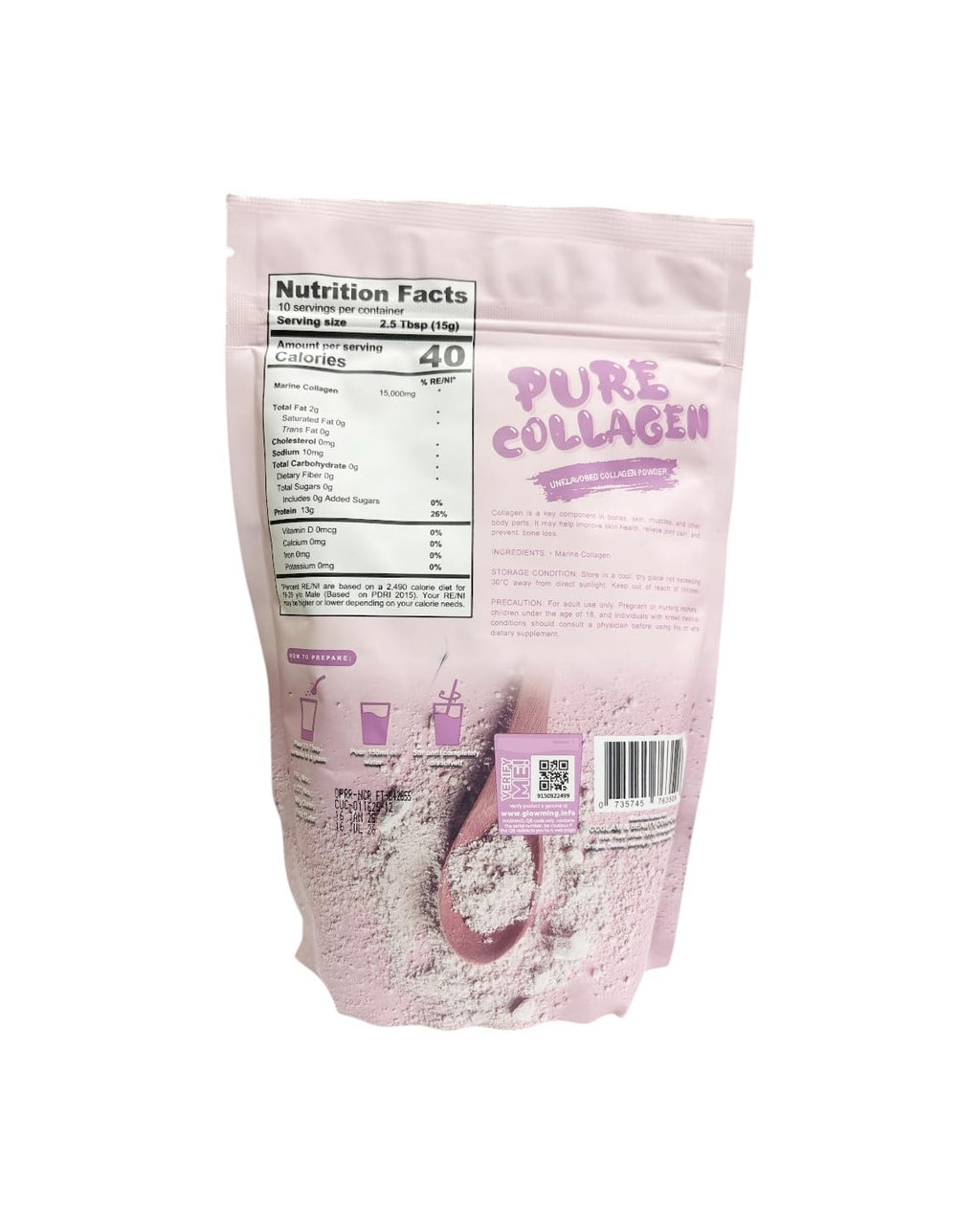 Unflavored collagen for daily use