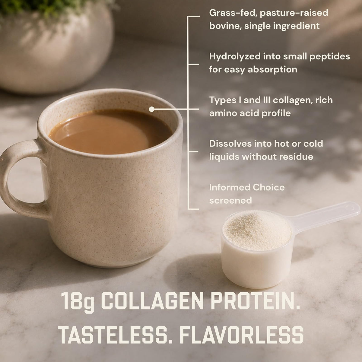 unflavored collagen for easy mixing
