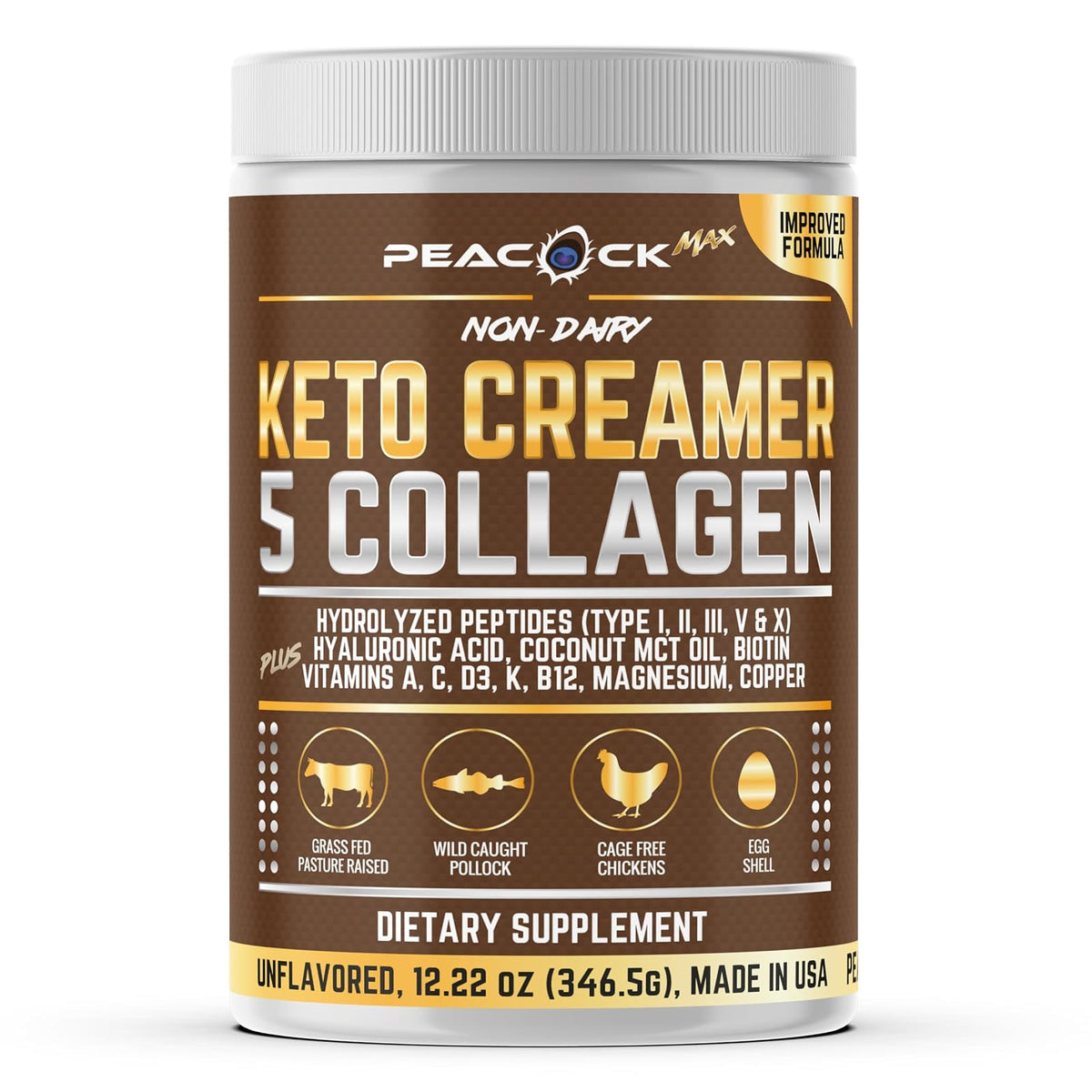 unflavored collagen keto coffee creamer