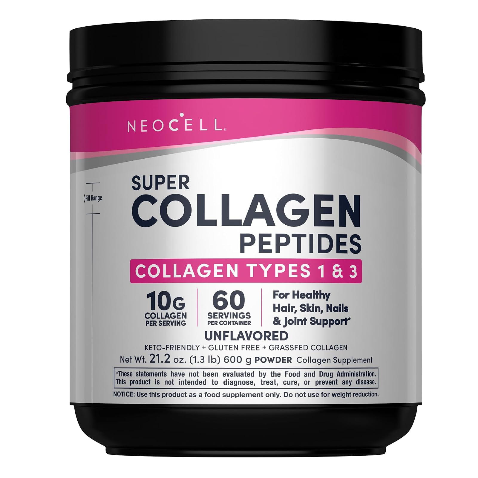 unflavored collagen peptides powder