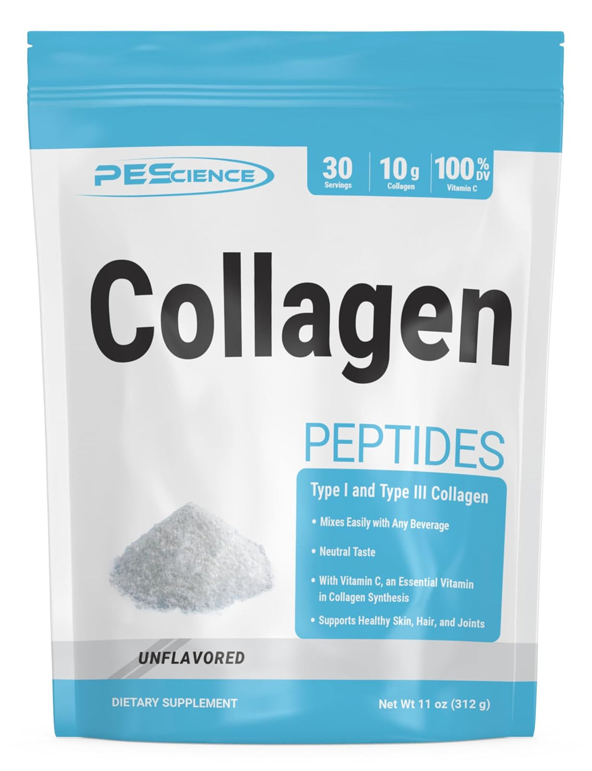 unflavored collagen peptides powder