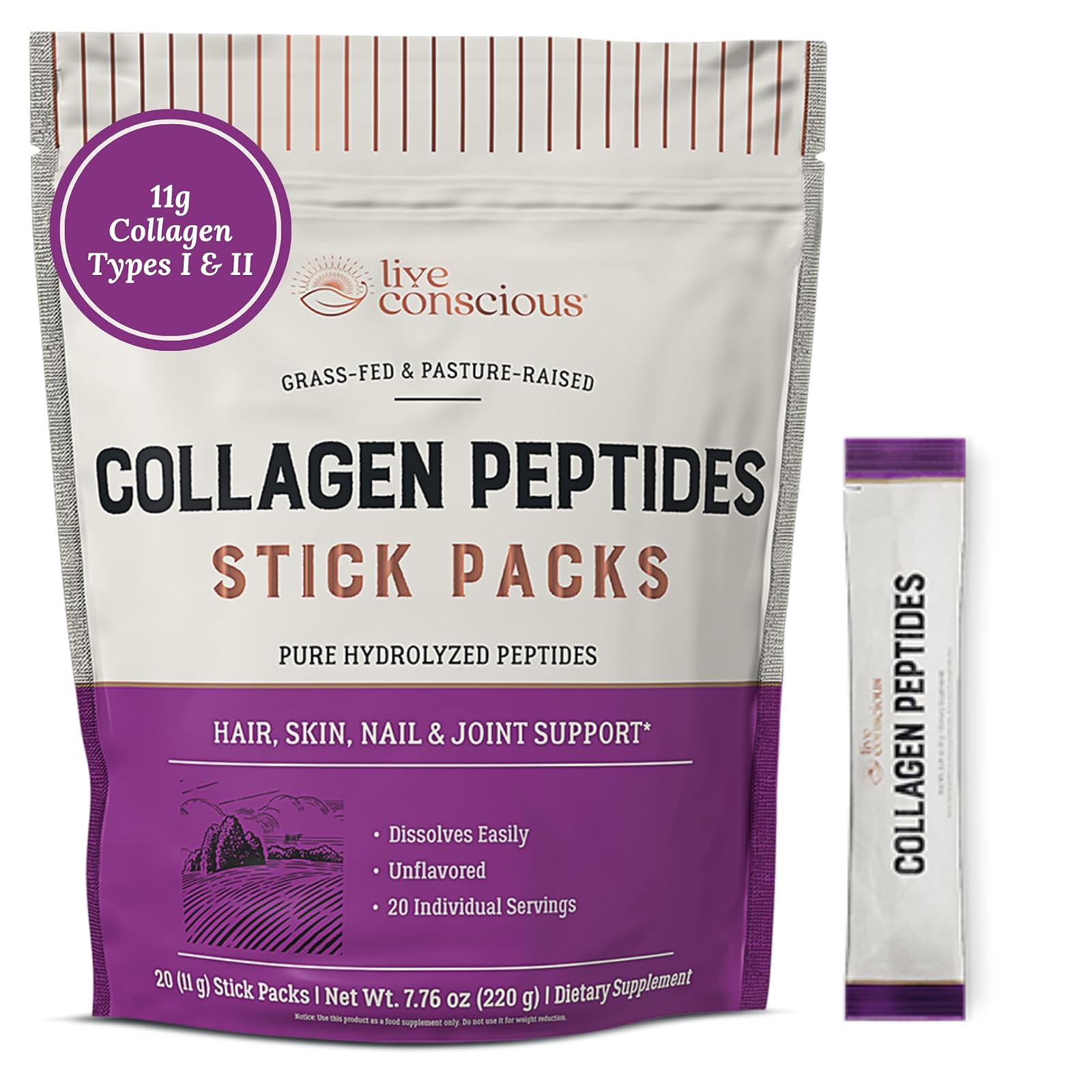 unflavored collagen peptides powder