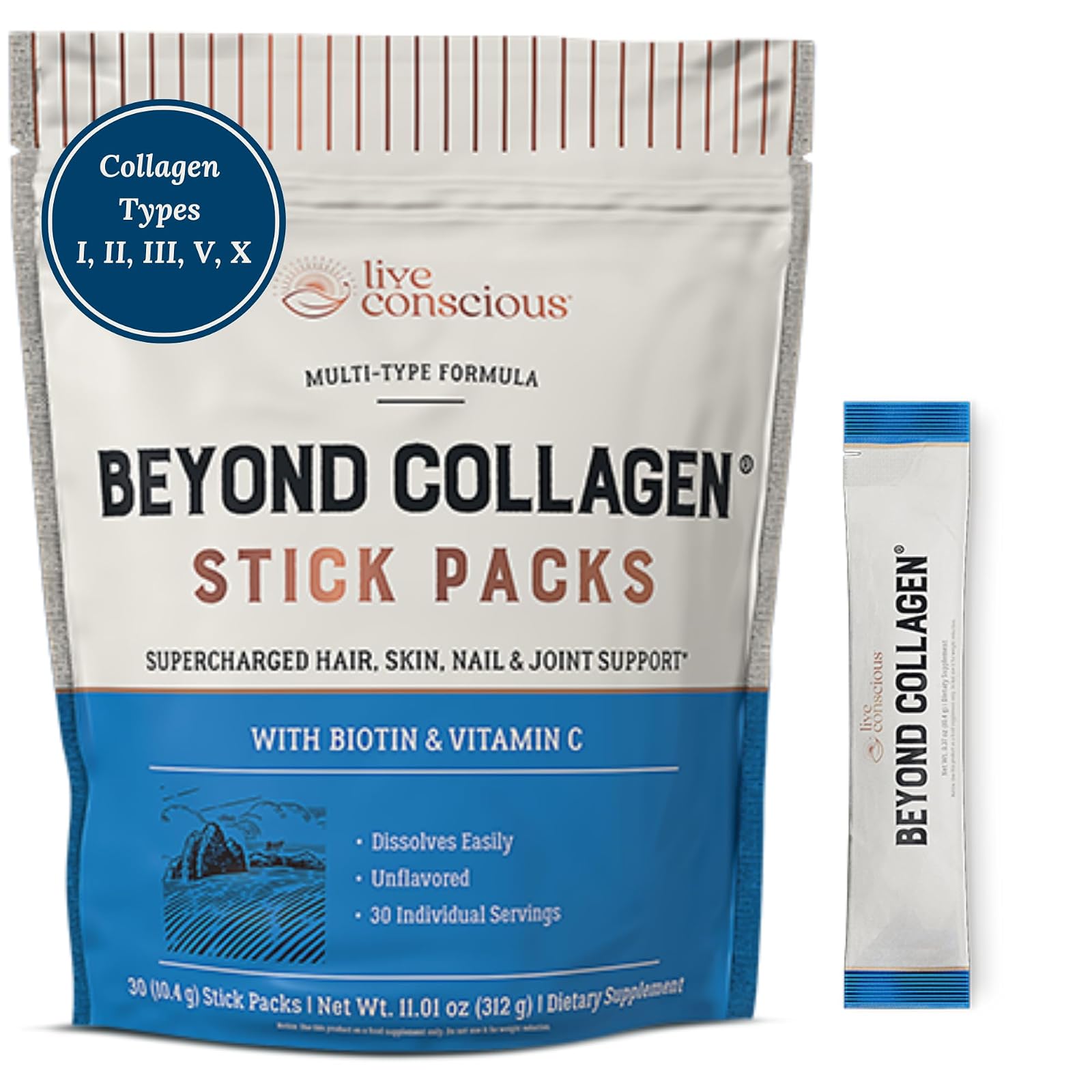unflavored collagen peptides powder
