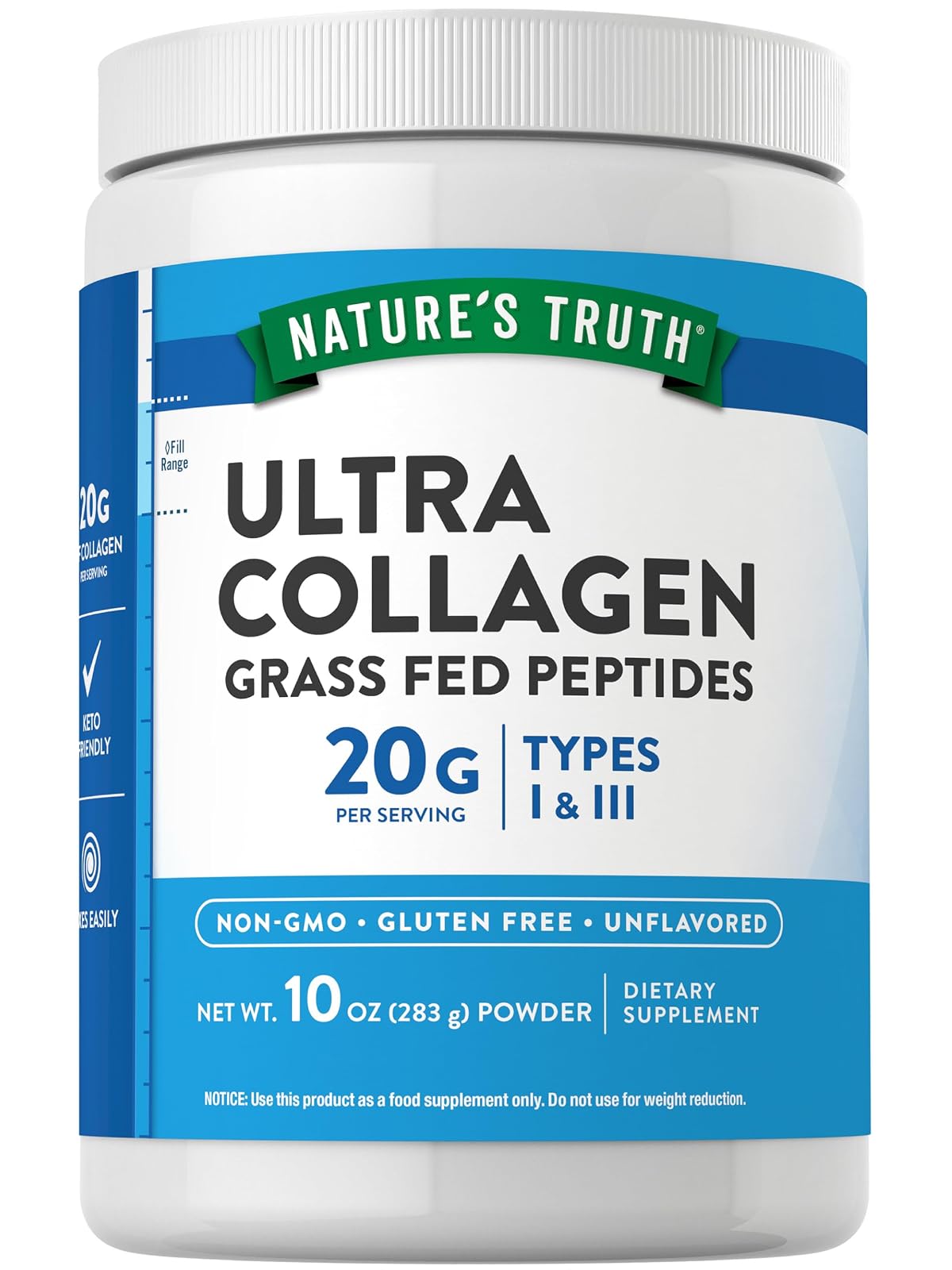 unflavored collagen peptides powder