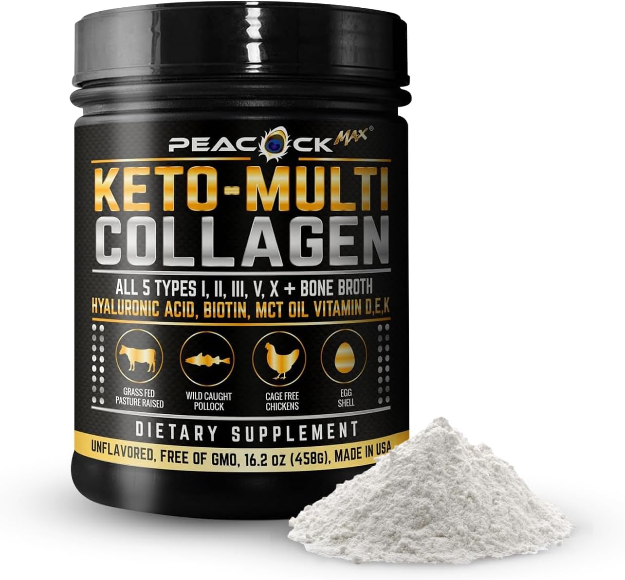 unflavored collagen peptides powder