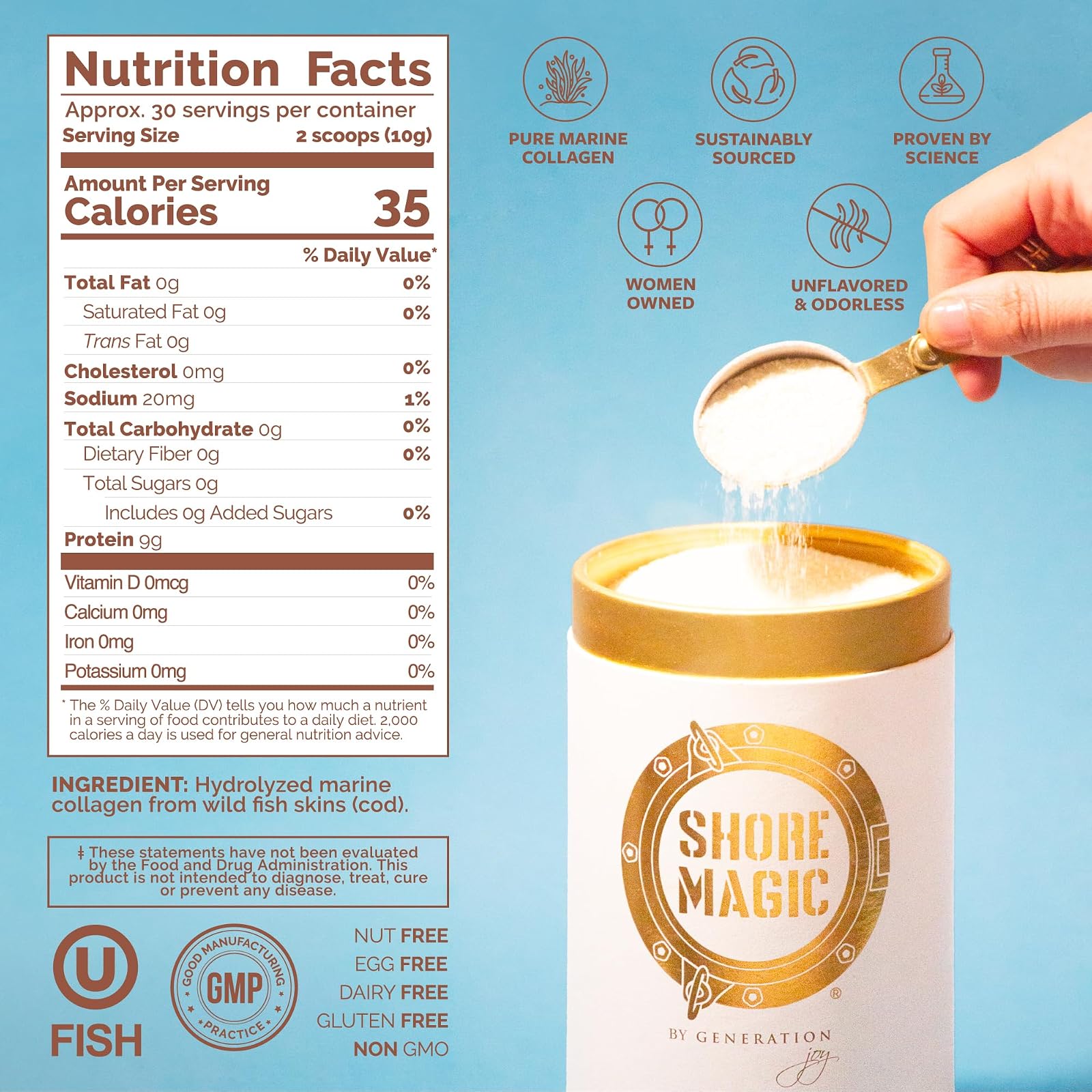 unflavored collagen peptides supplement