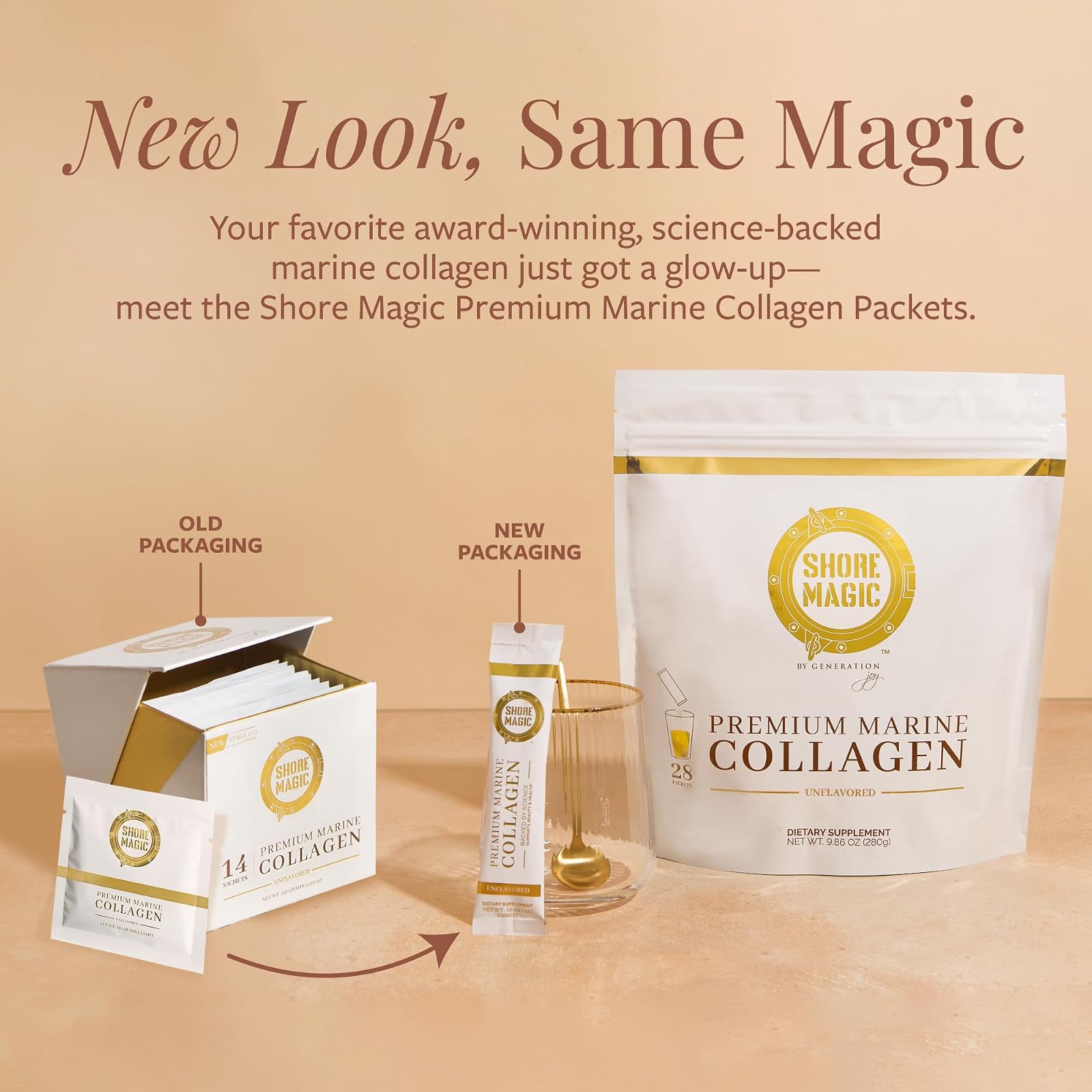unflavored collagen peptides supplement