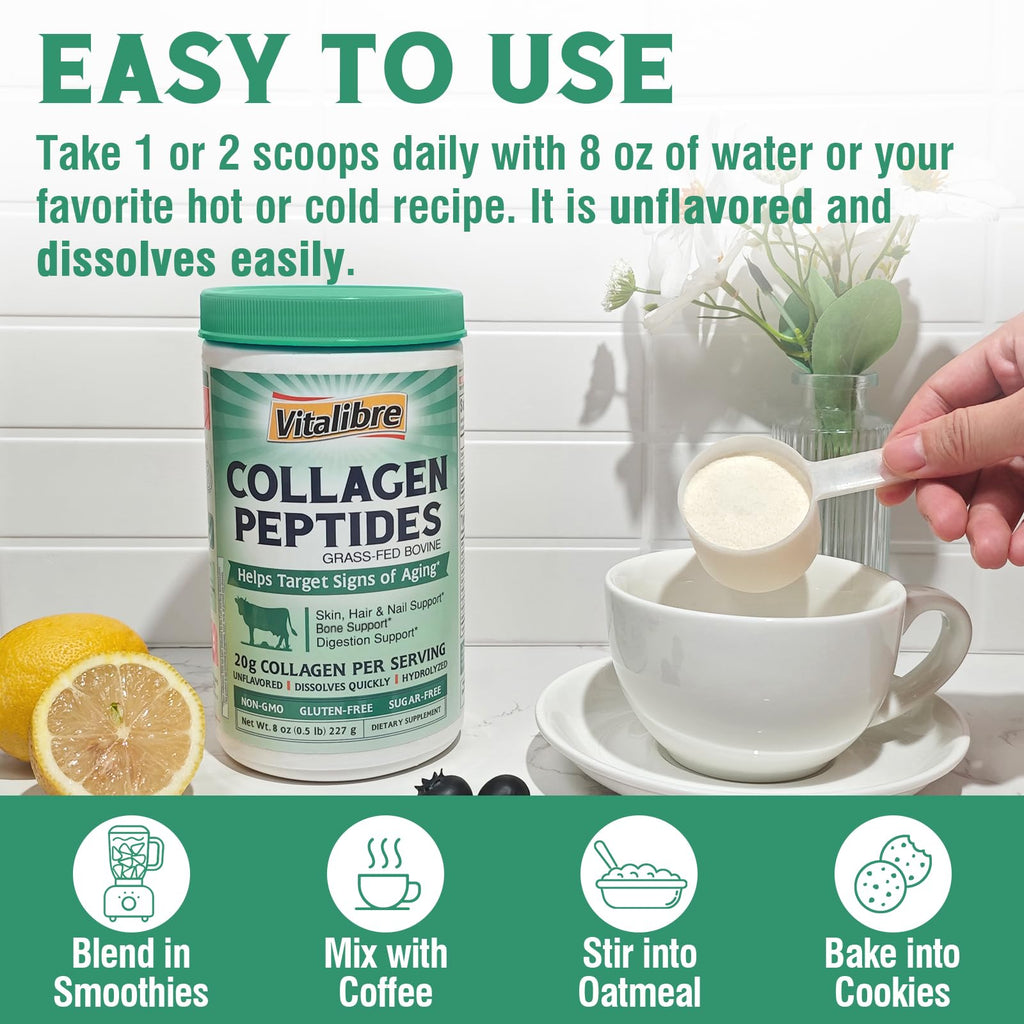 Unflavored collagen powder for smoothies
