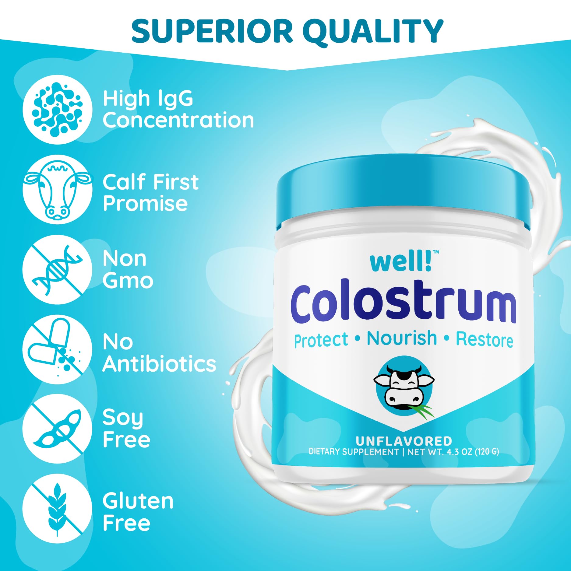 unflavored colostrum for hair growth