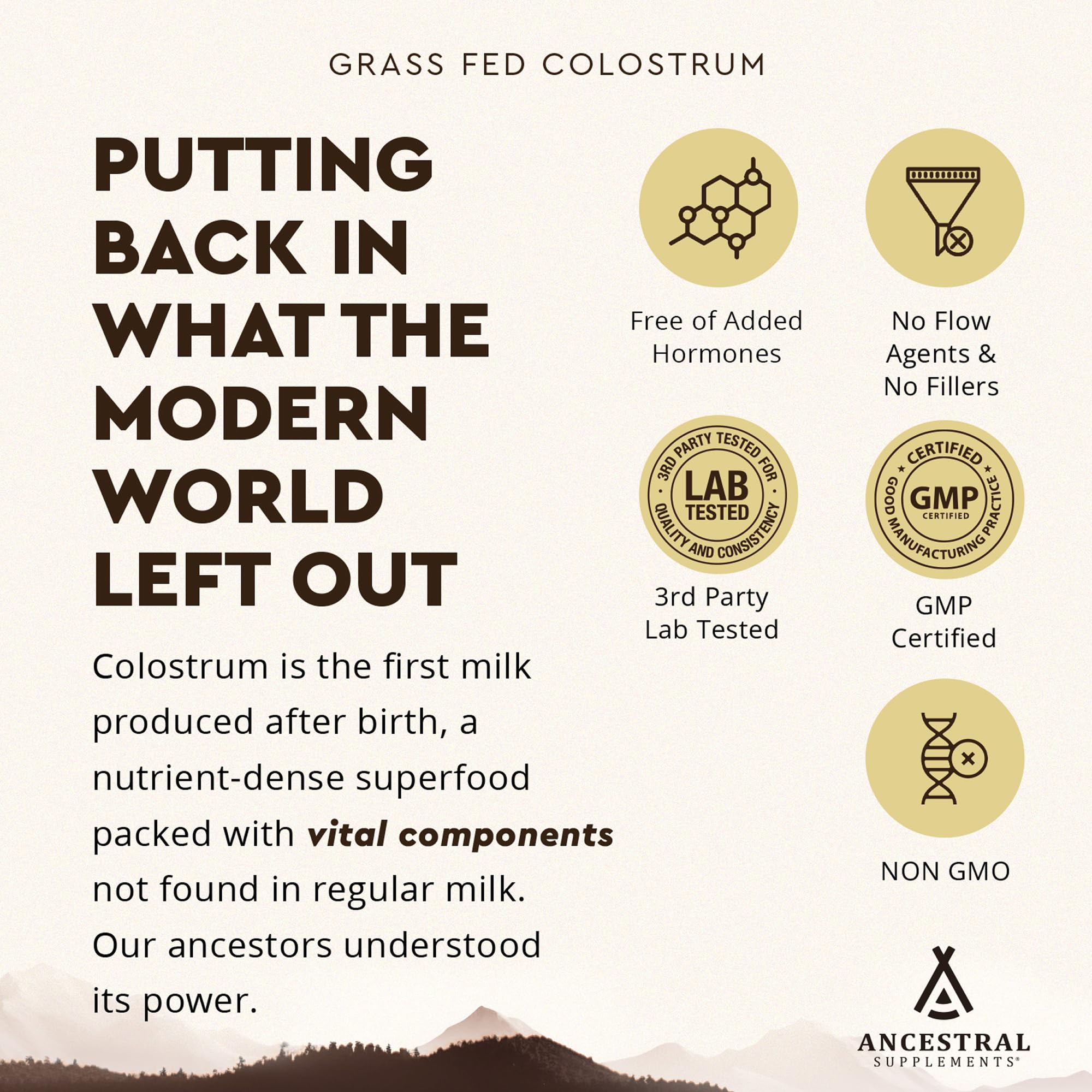 unflavored colostrum for versatile use