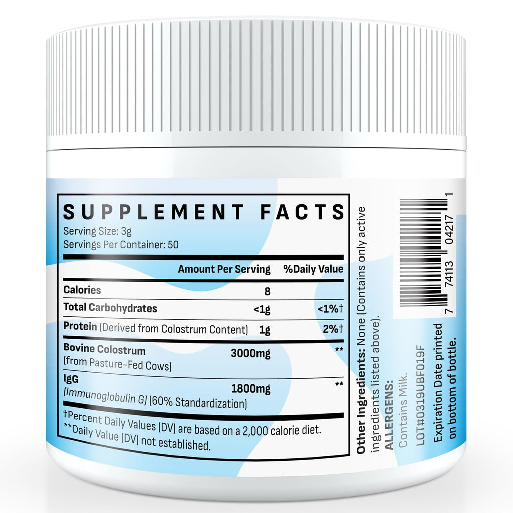 unflavored colostrum for versatile use