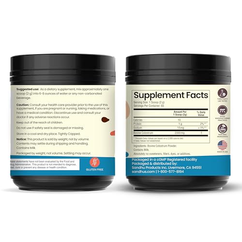 unflavored colostrum powder for adults