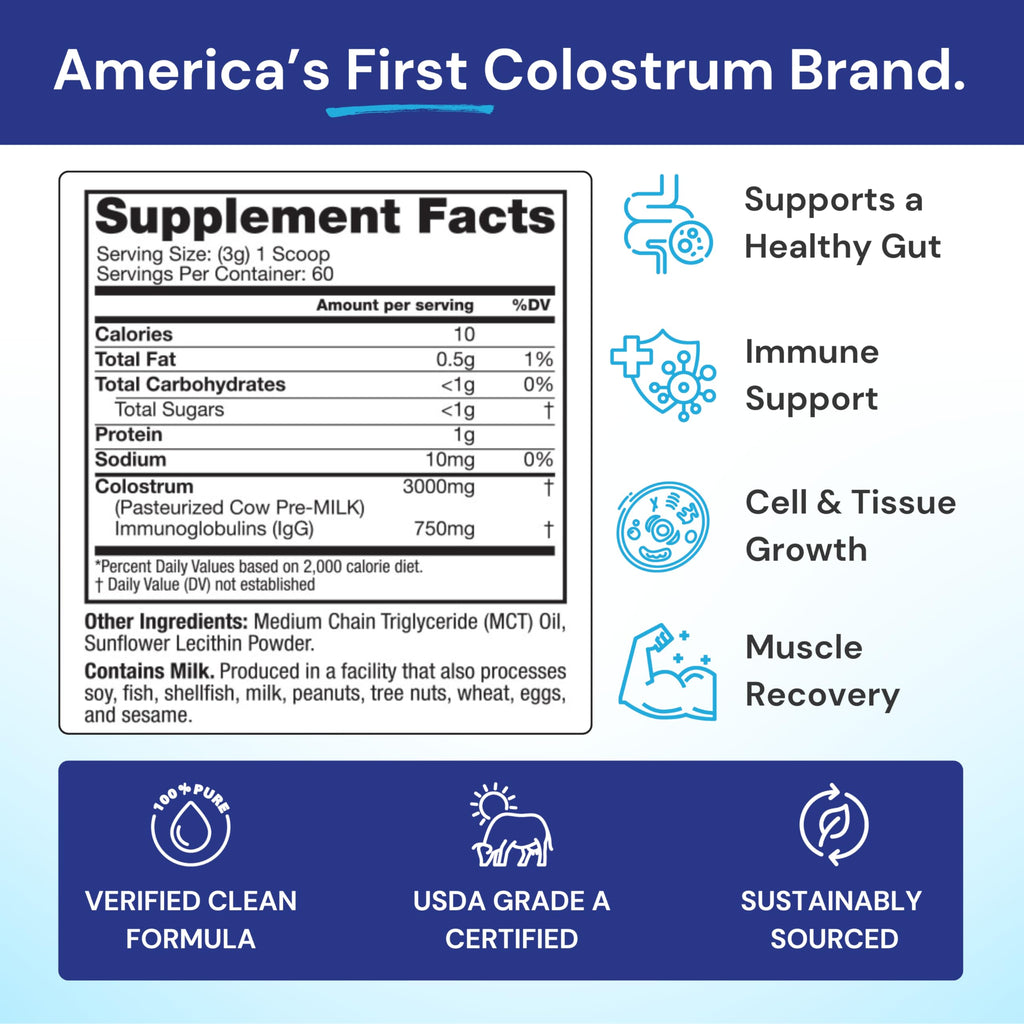 unflavored colostrum powder for athletes