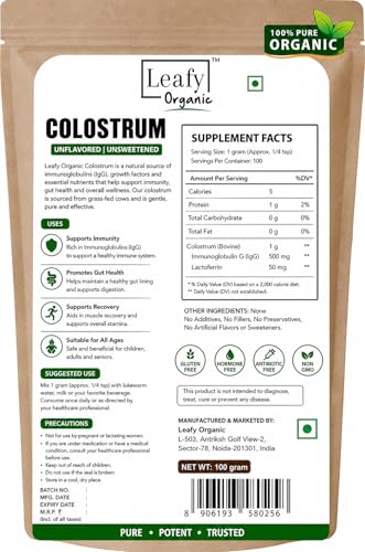 unflavored colostrum powder for versatile use