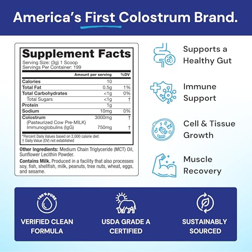 unflavored colostrum powder for wellness