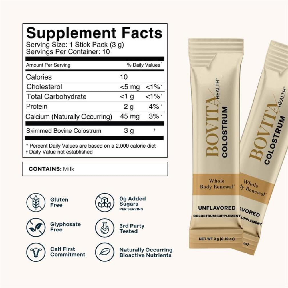 unflavored colostrum powder for wellness