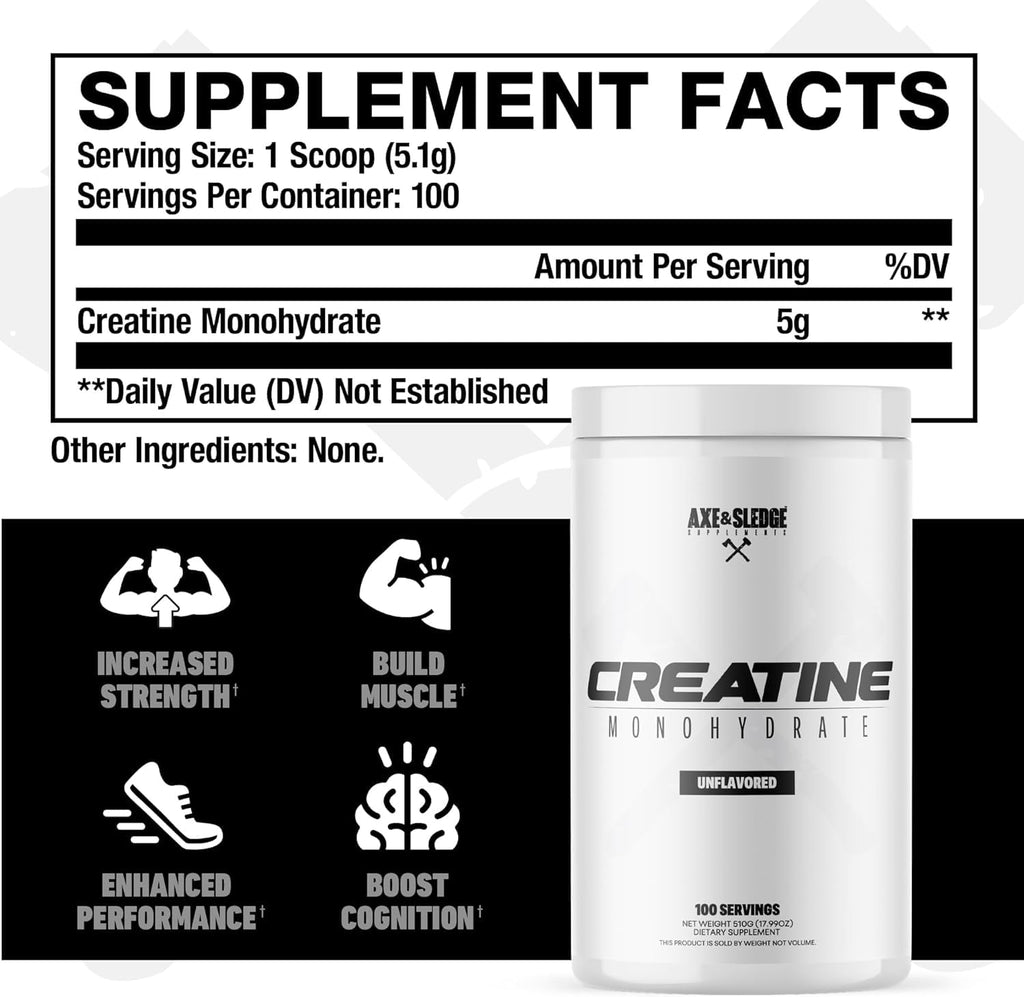 unflavored creatine for muscle growth