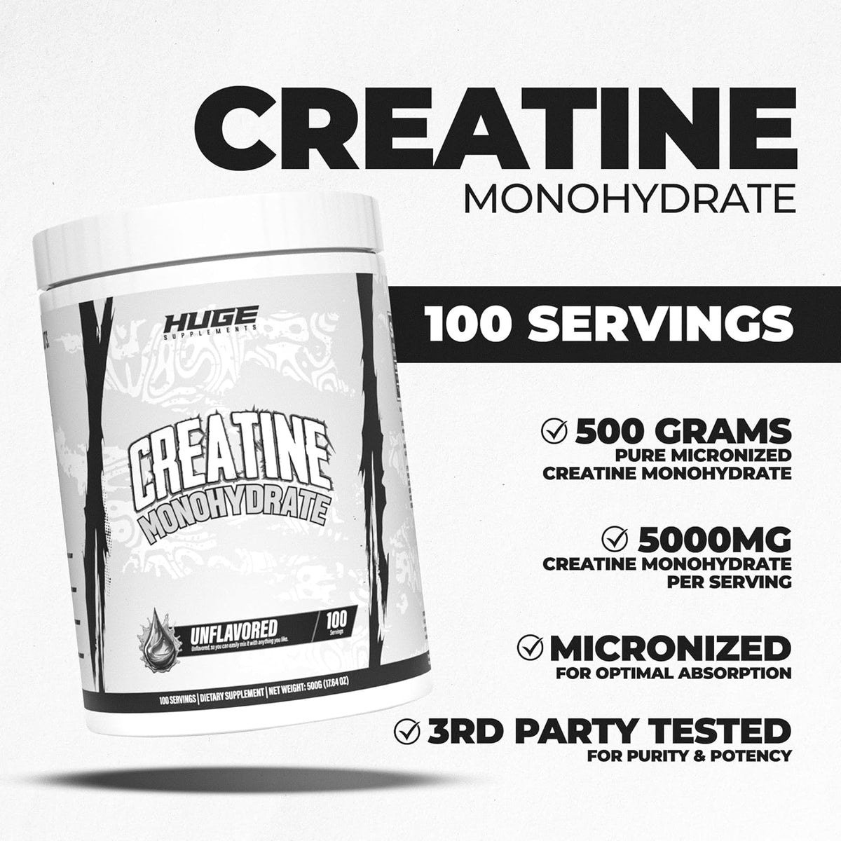 unflavored creatine for muscle growth