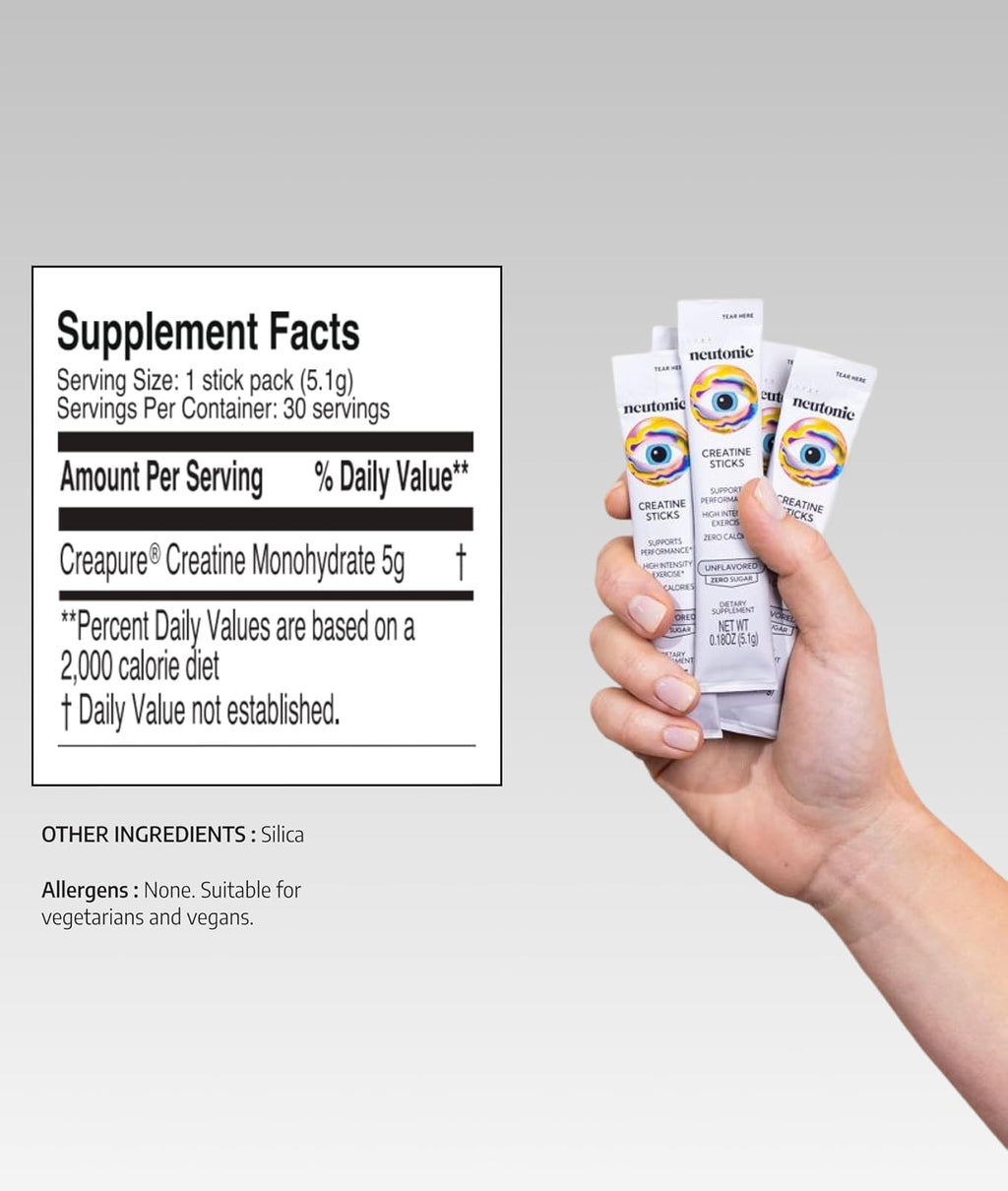 Unflavored creatine for versatile use