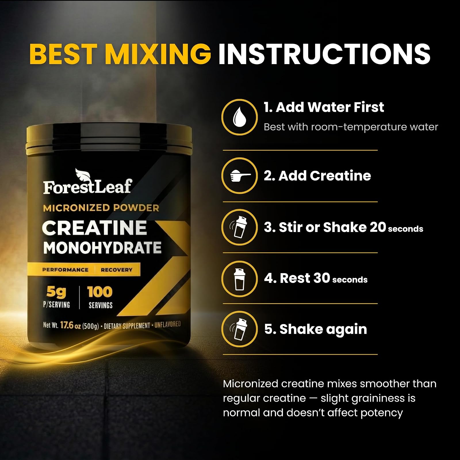 unflavored creatine for versatile use