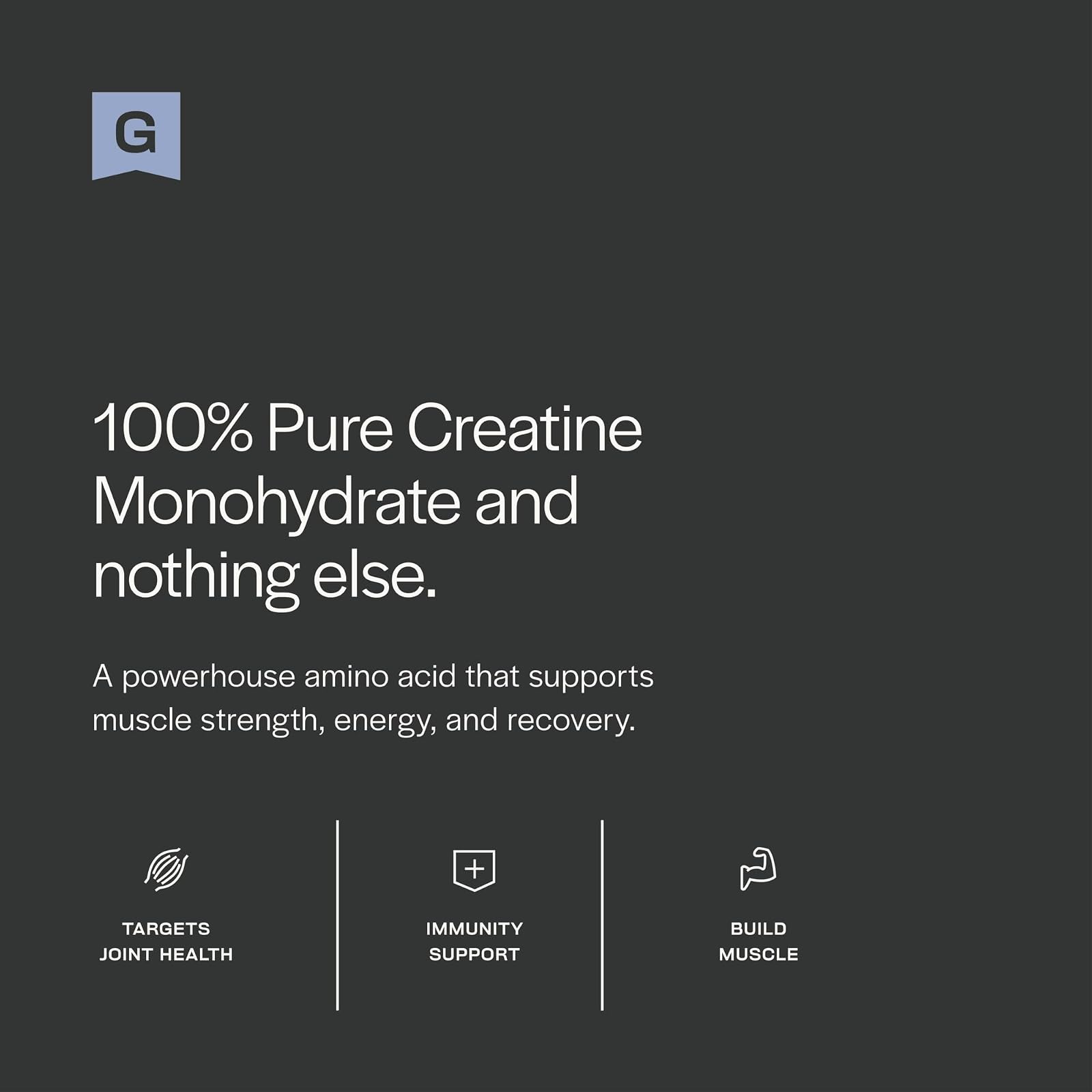 Unflavored creatine for versatile use