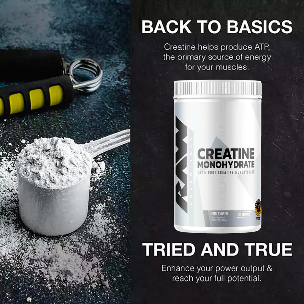 Unflavored creatine for versatile use