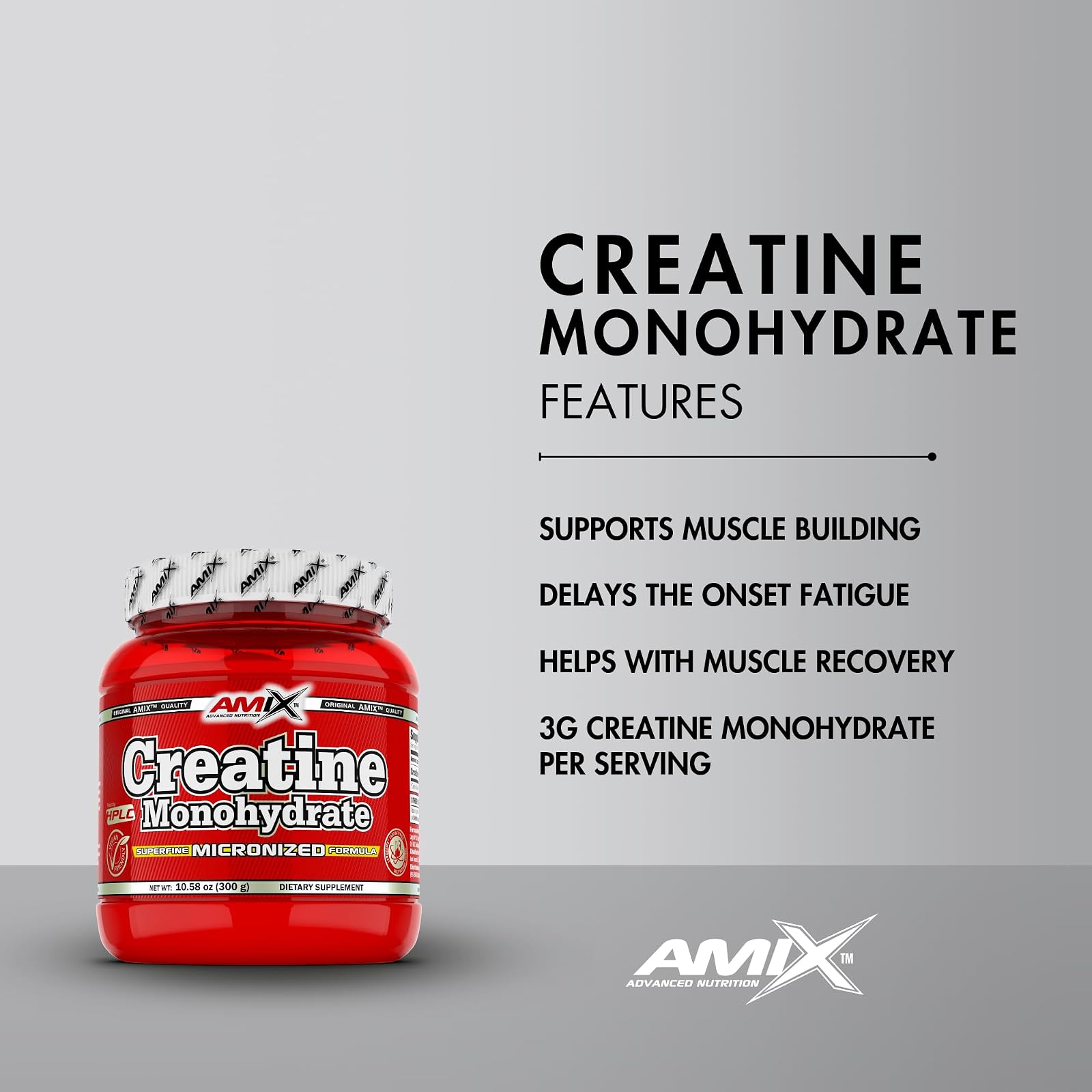 Unflavored creatine for versatile use
