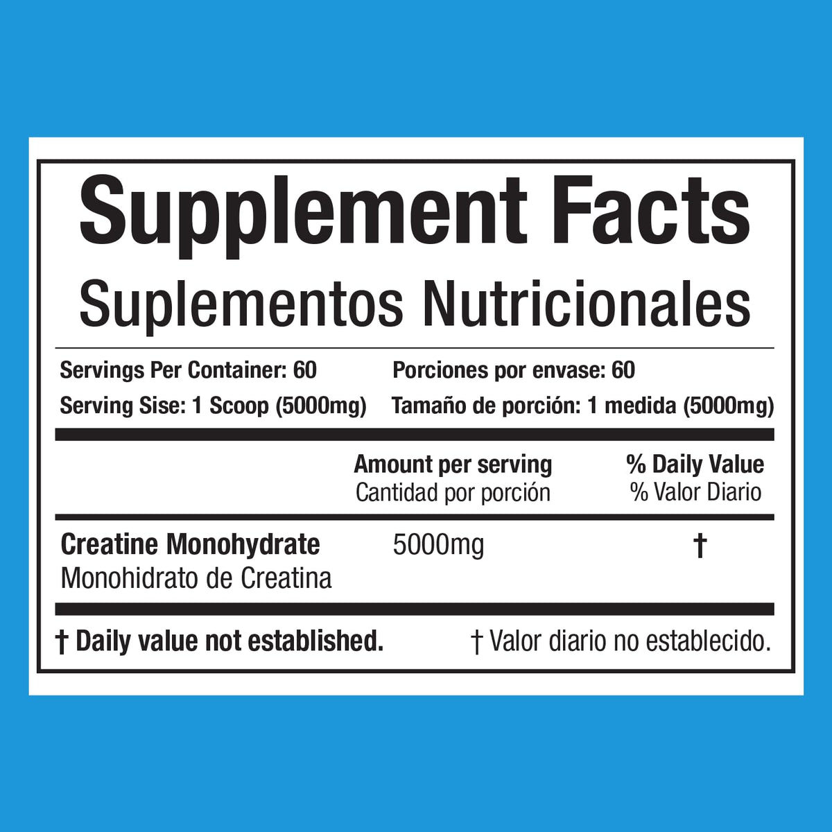 Unflavored creatine for versatile use