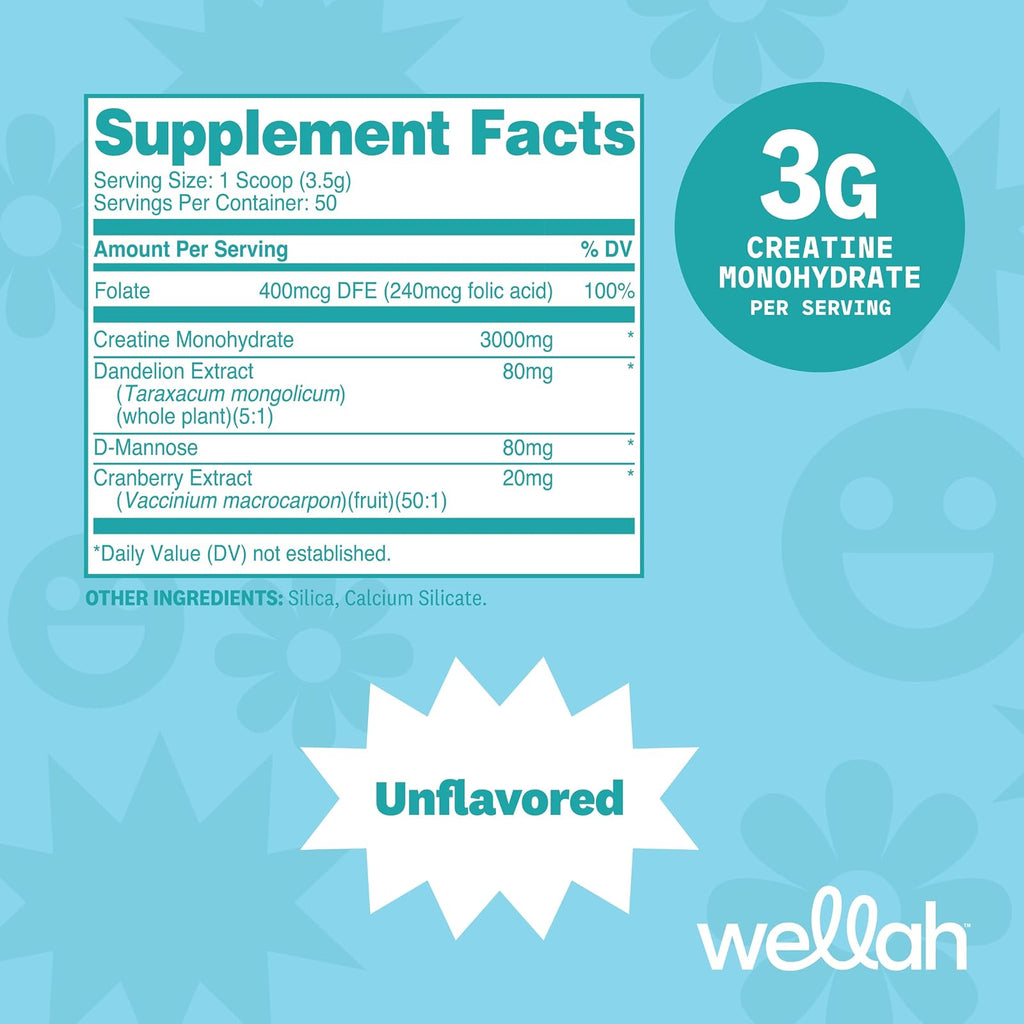 unflavored creatine monohydrate powder