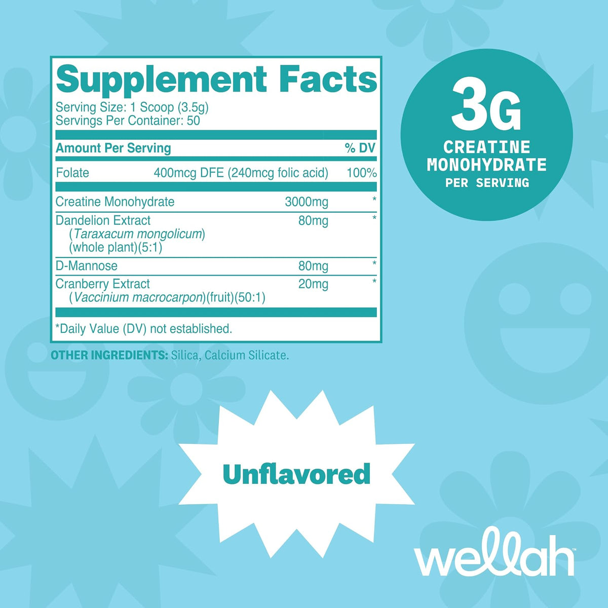 unflavored creatine monohydrate powder