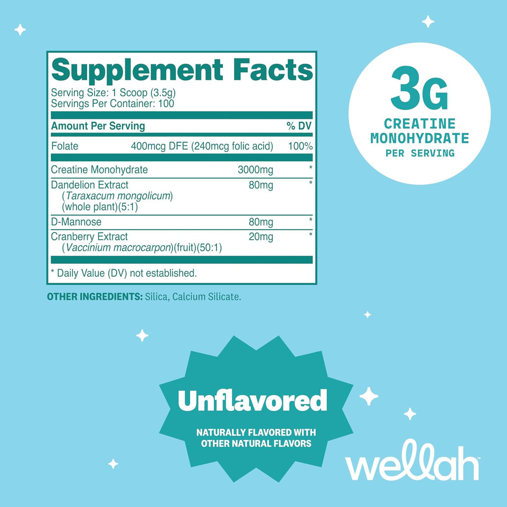 unflavored creatine monohydrate powder