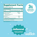 unflavored creatine monohydrate powder