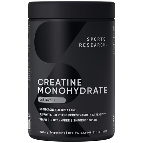unflavored creatine monohydrate powder