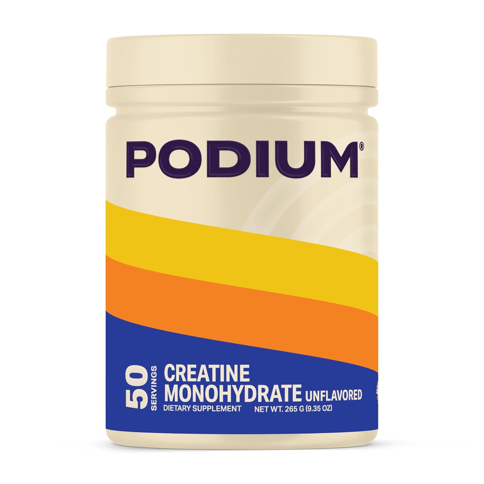 unflavored creatine monohydrate powder