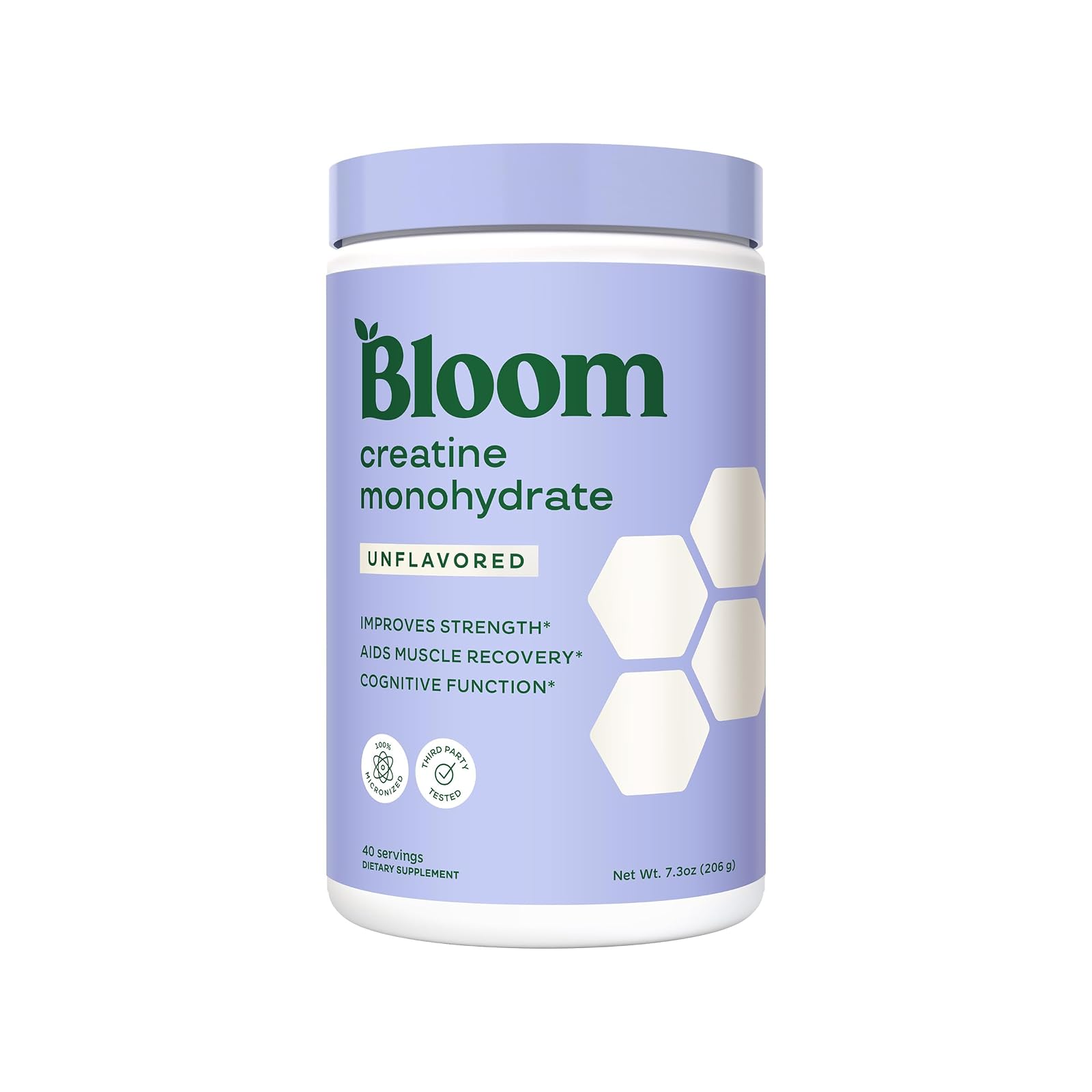 unflavored creatine monohydrate powder