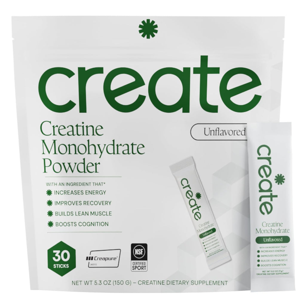 unflavored creatine monohydrate powder