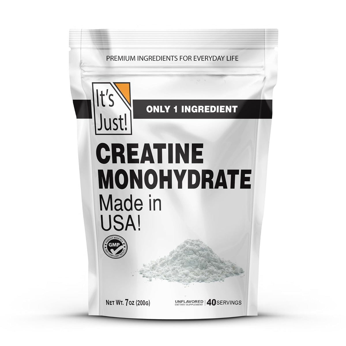 unflavored creatine monohydrate powder