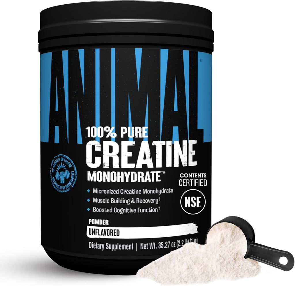 unflavored creatine monohydrate powder