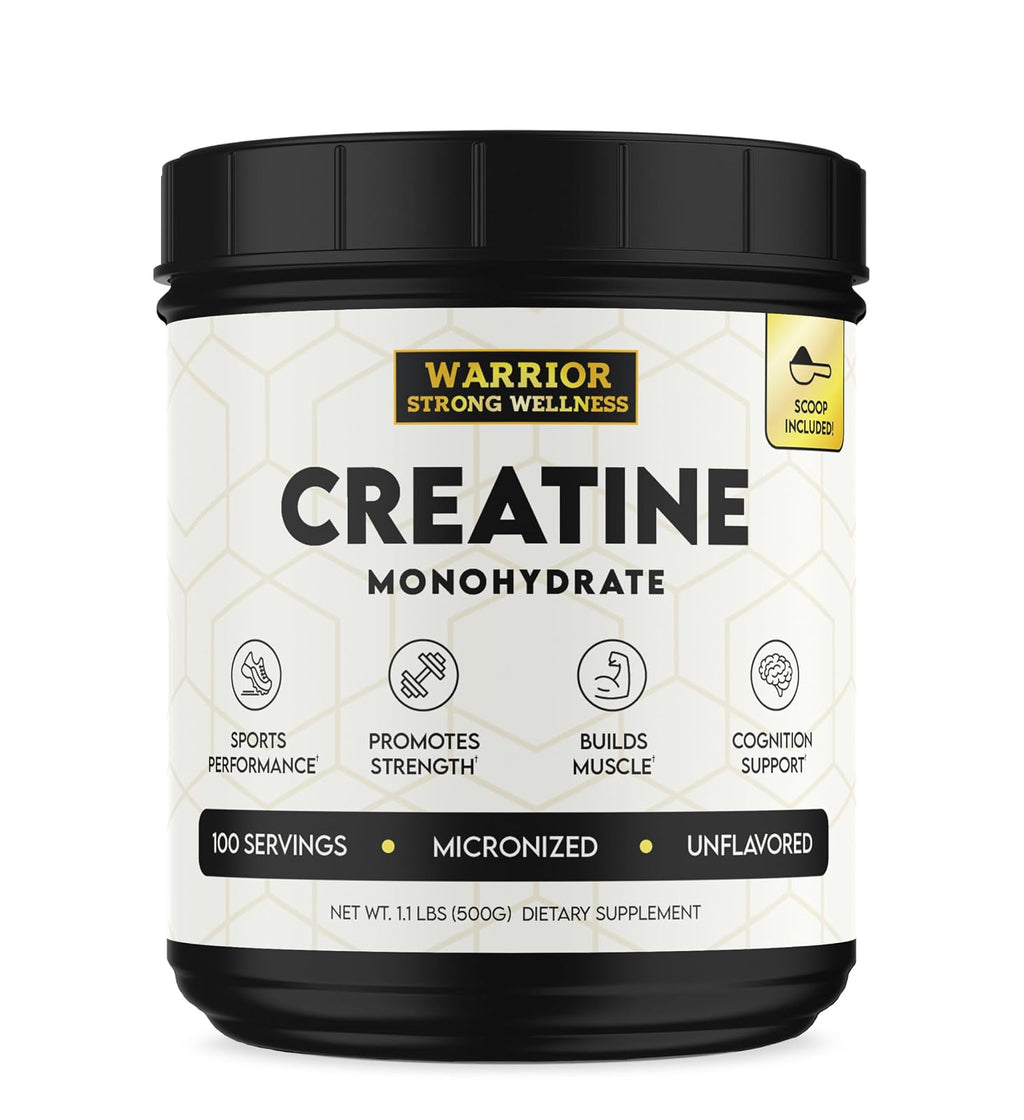 unflavored creatine monohydrate powder