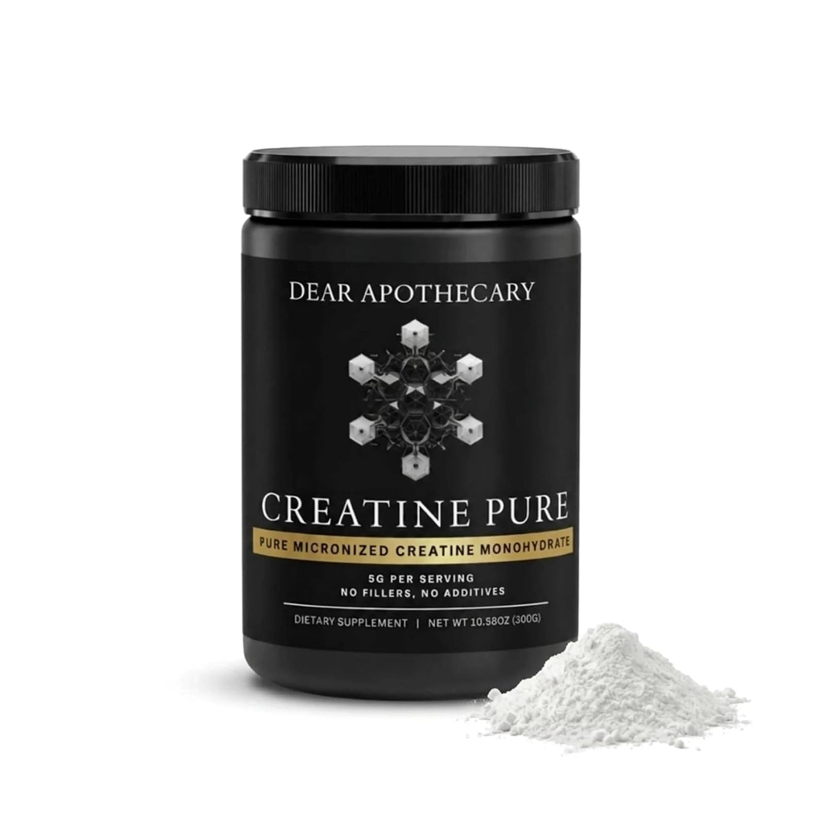 unflavored creatine monohydrate powder
