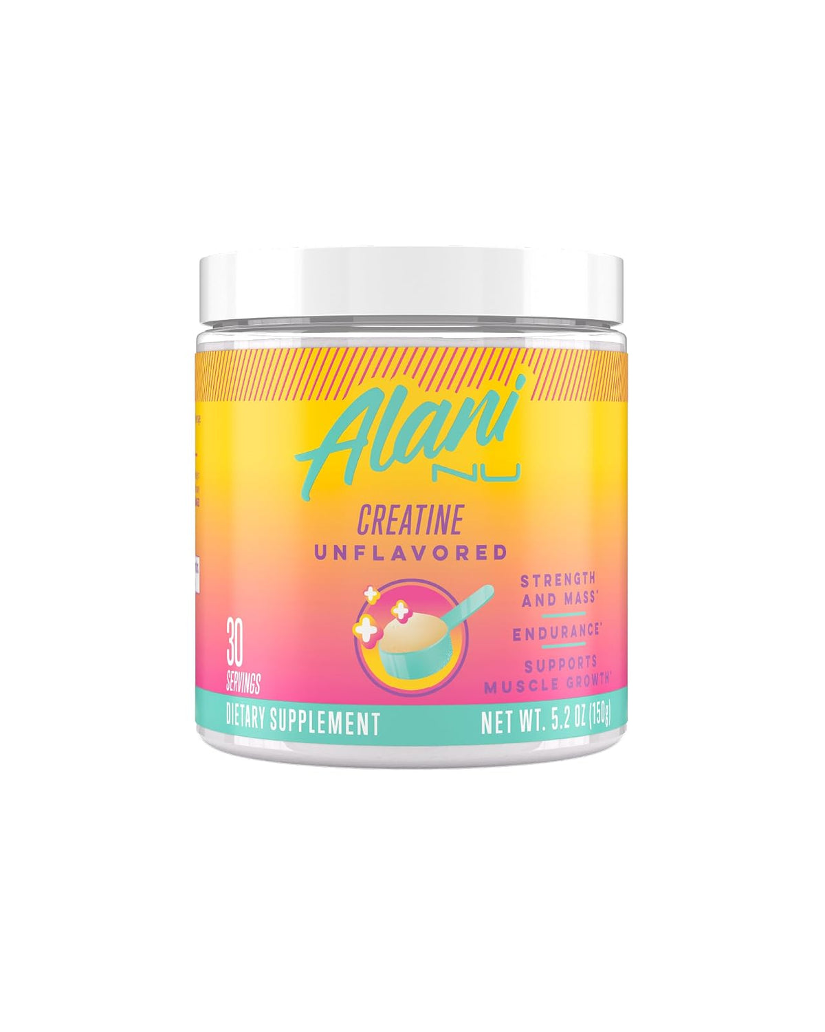 unflavored creatine monohydrate powder