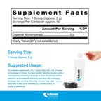 unflavored creatine monohydrate powder