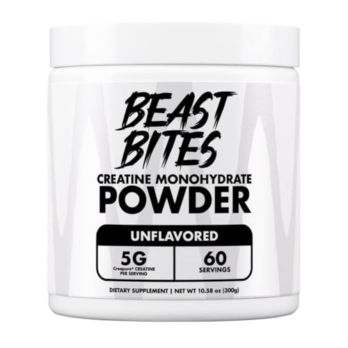 unflavored creatine monohydrate powder