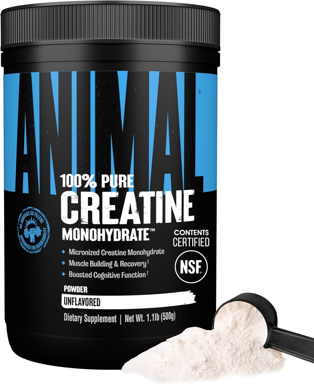unflavored creatine monohydrate powder