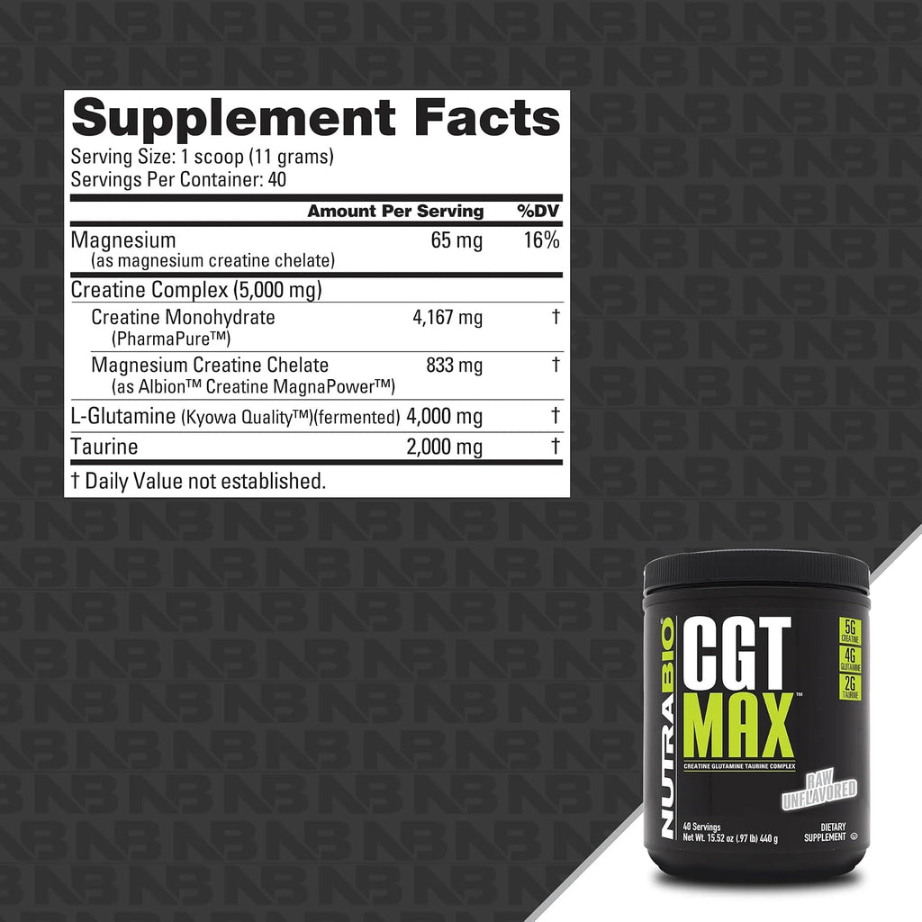 unflavored creatine monohydrate supplement