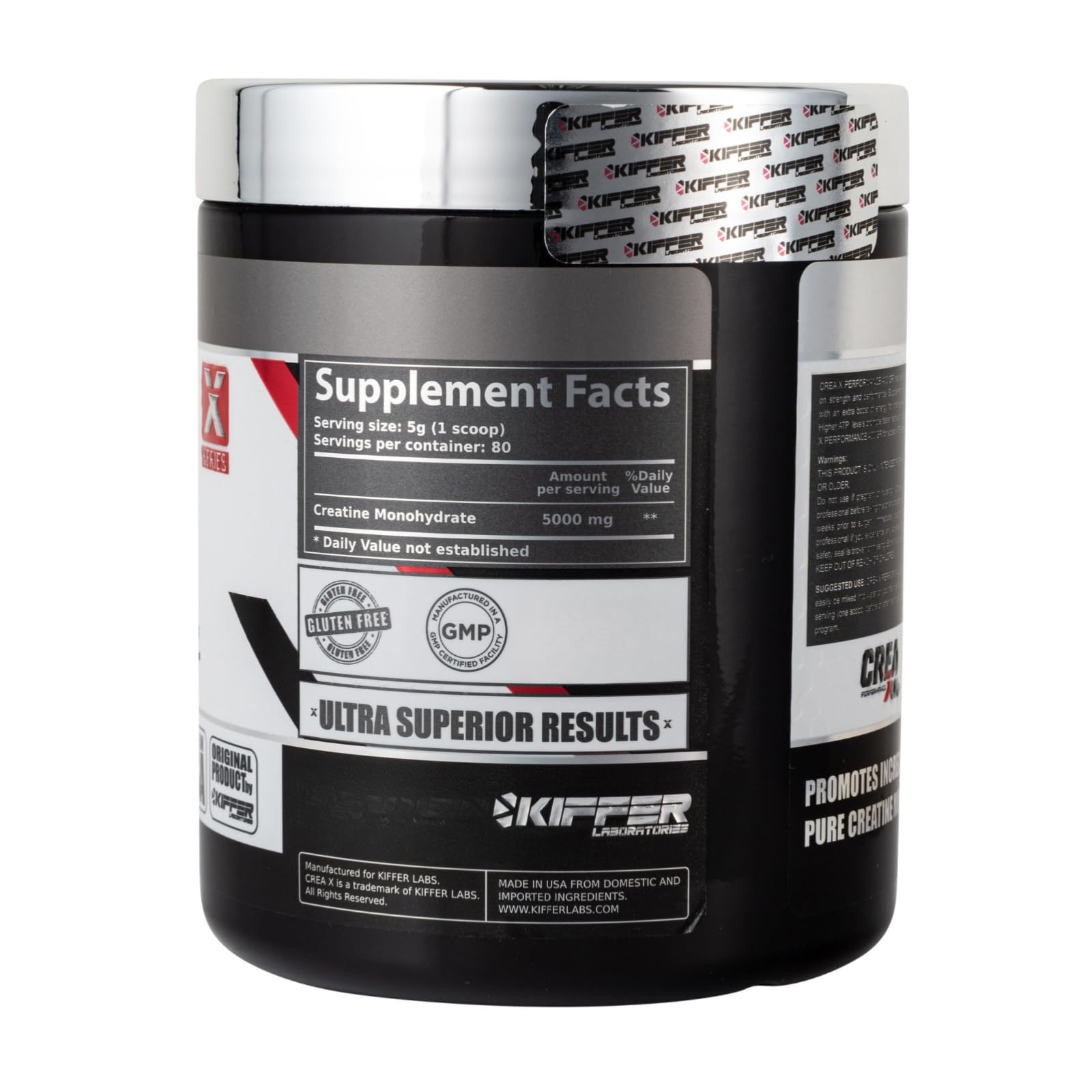 unflavored creatine monohydrate supplement