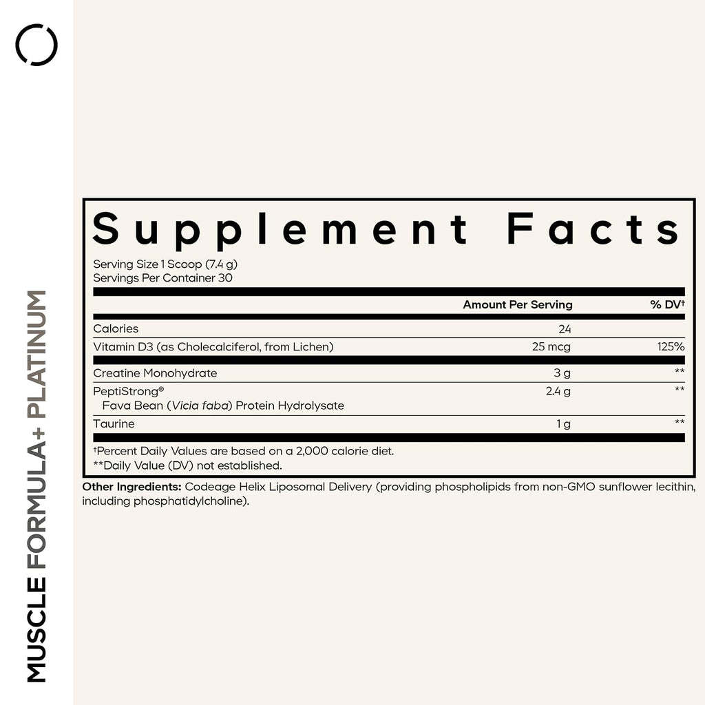 unflavored creatine PeptiStrong supplement