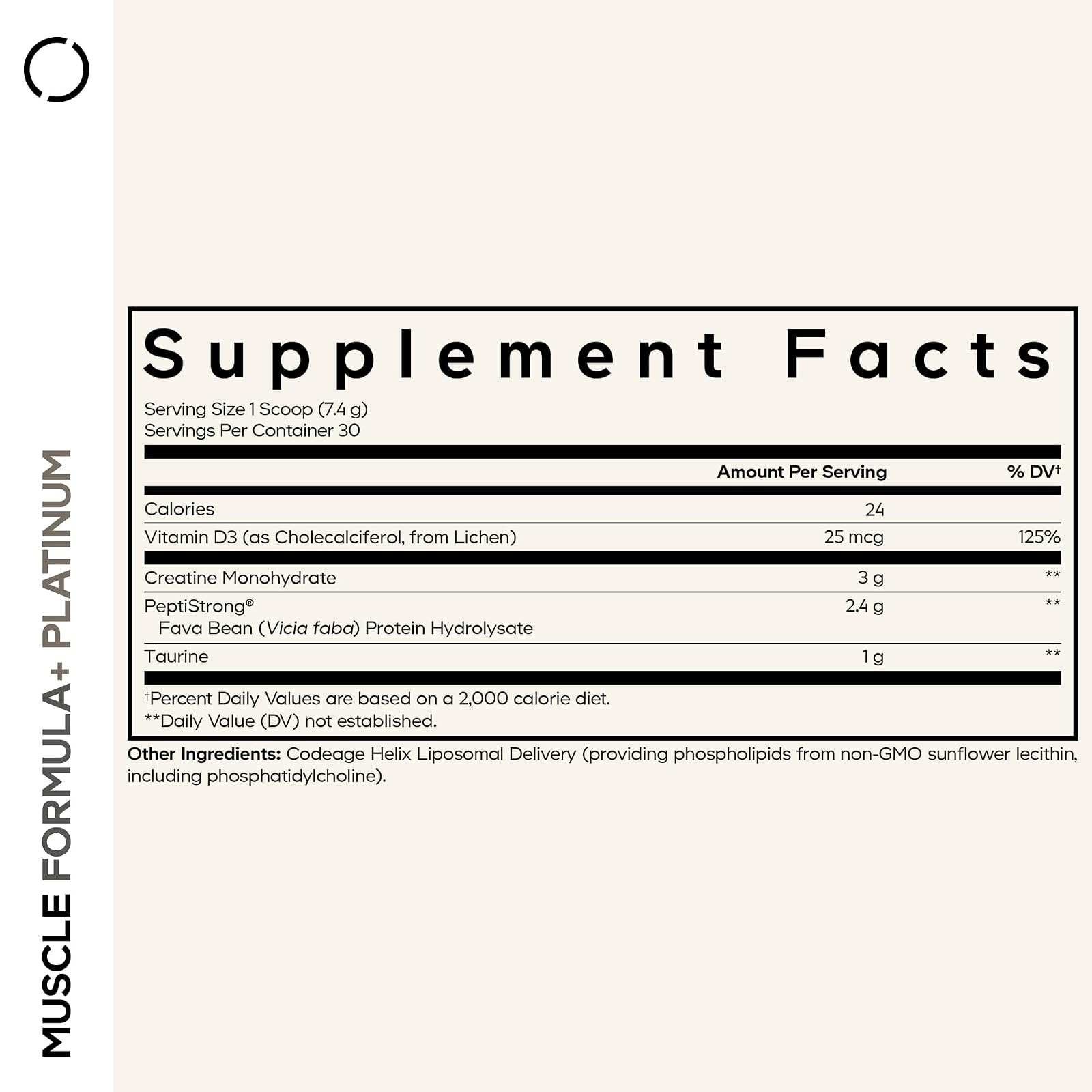 unflavored creatine PeptiStrong supplement