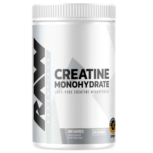 Unflavored creatine powder for performance